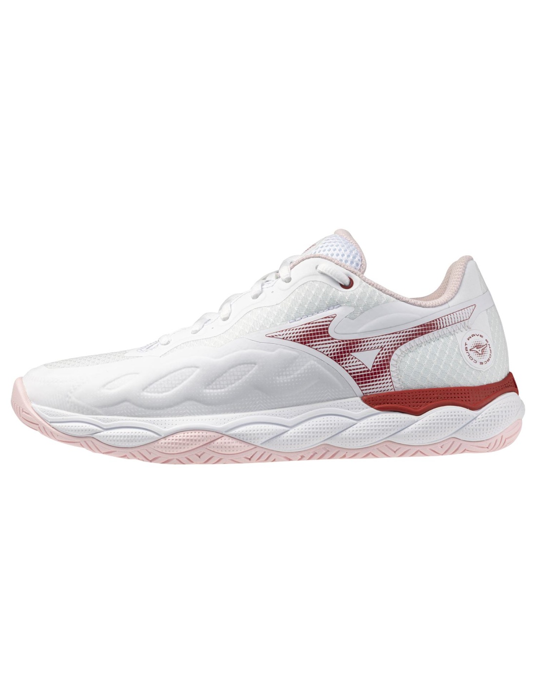 Mizuno Wave Enforce Court All Court White/Pinkesque/Barbados Cherry